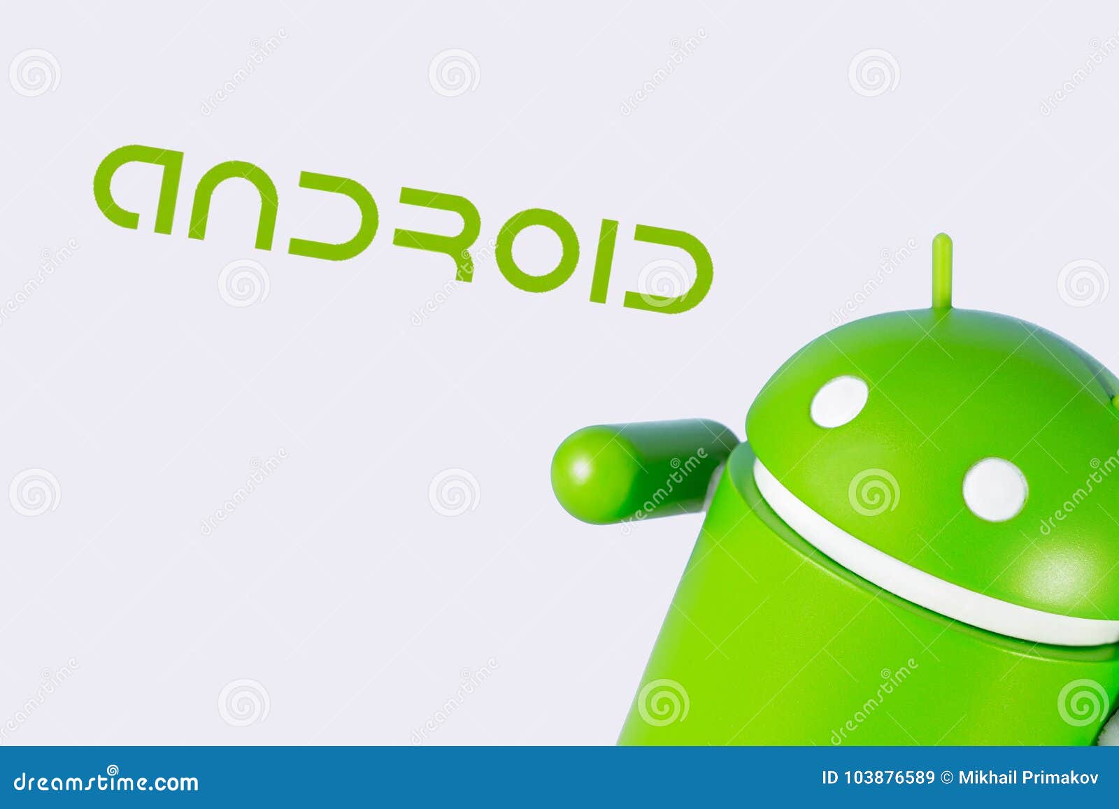 Android Figure on the White Background Editorial Stock Image - Image of ...