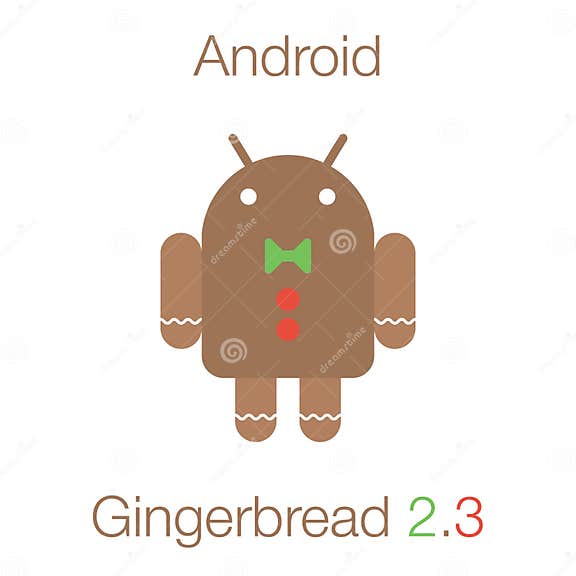 Android Gingerbread 2.3 Flat Vector Editorial Stock Photo ...