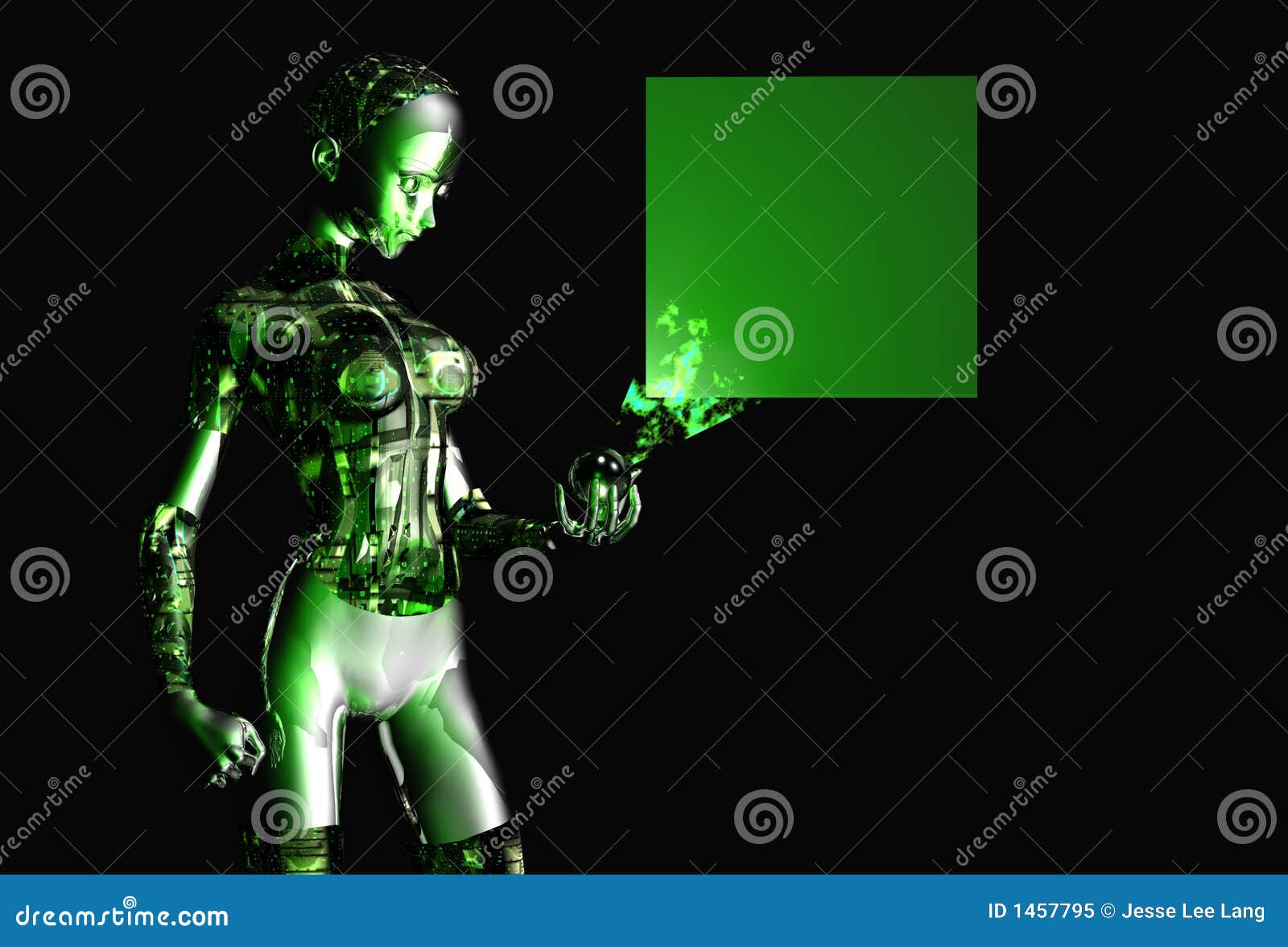 Android girl stock illustration. Illustration of shiny - 1457795