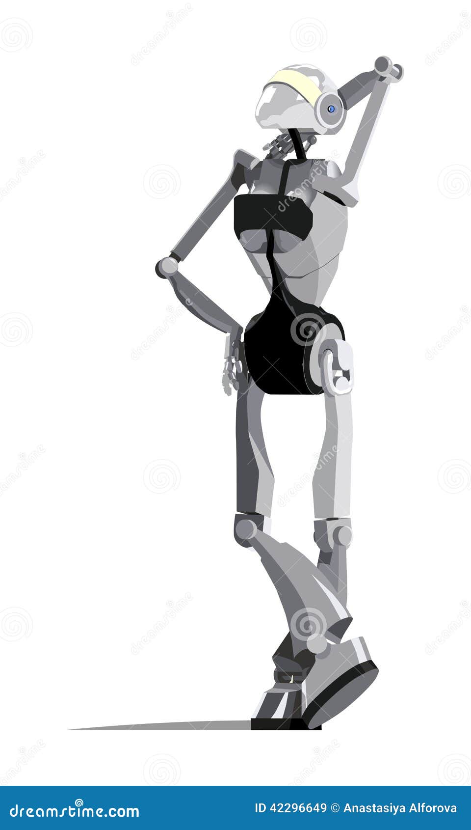 Android girl stock vector. Illustration of white, futuristic - 42296649