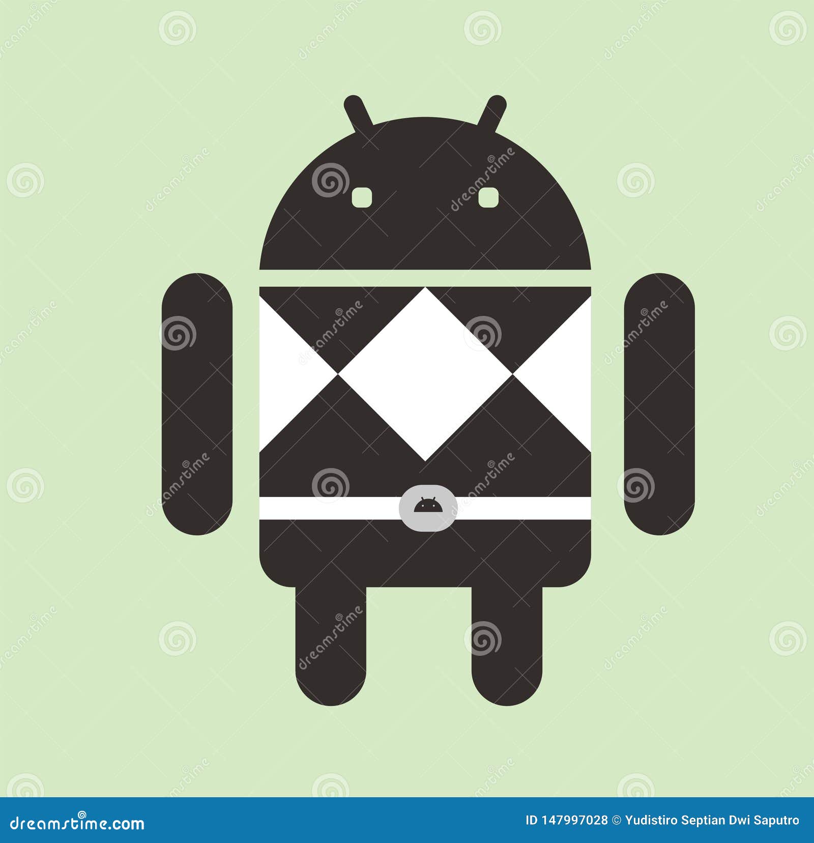 Android Icon Black Color Ranger Style Editorial Stock Photo ...