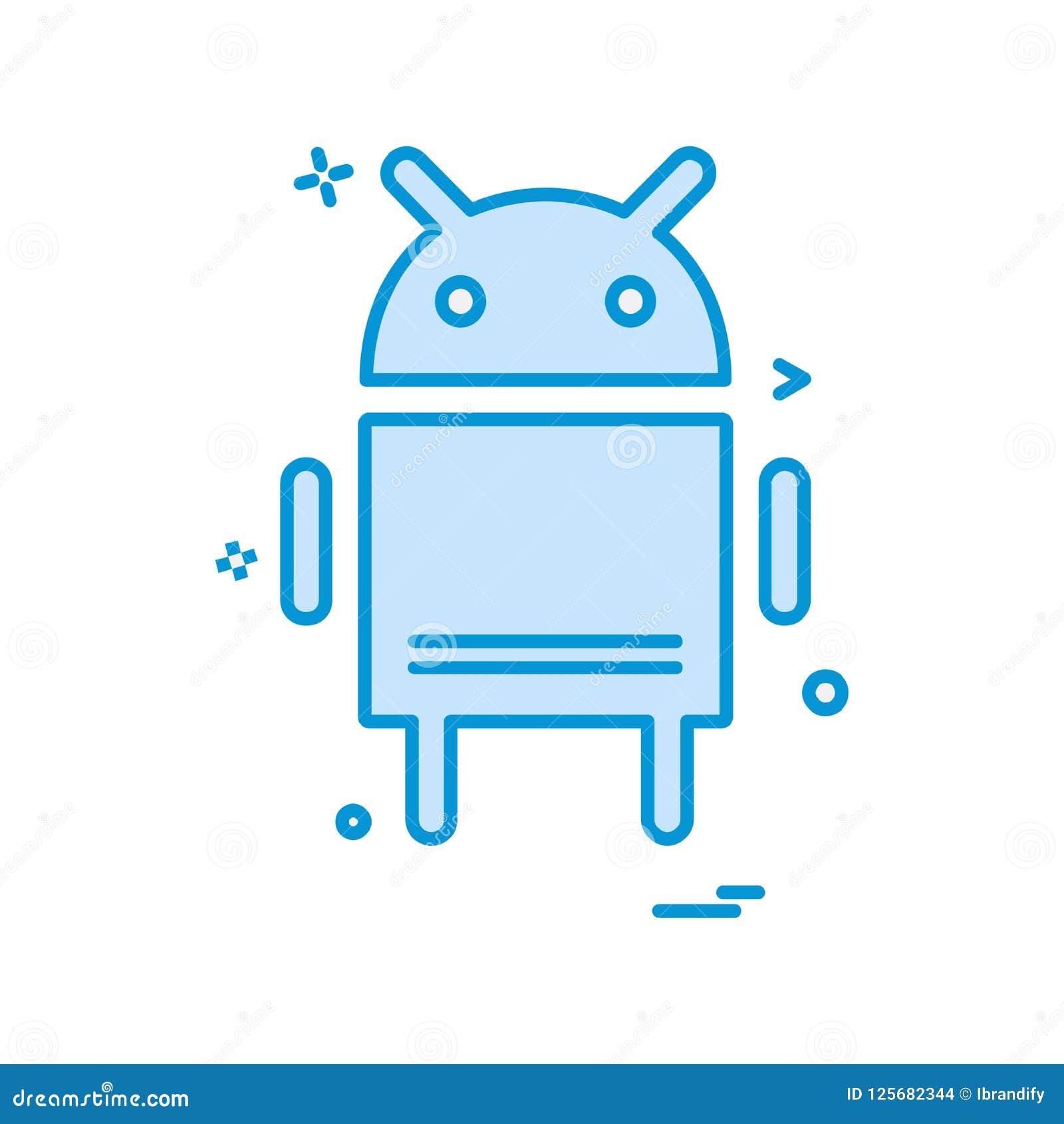 Android icon design vector editorial stock image. Illustration of ...