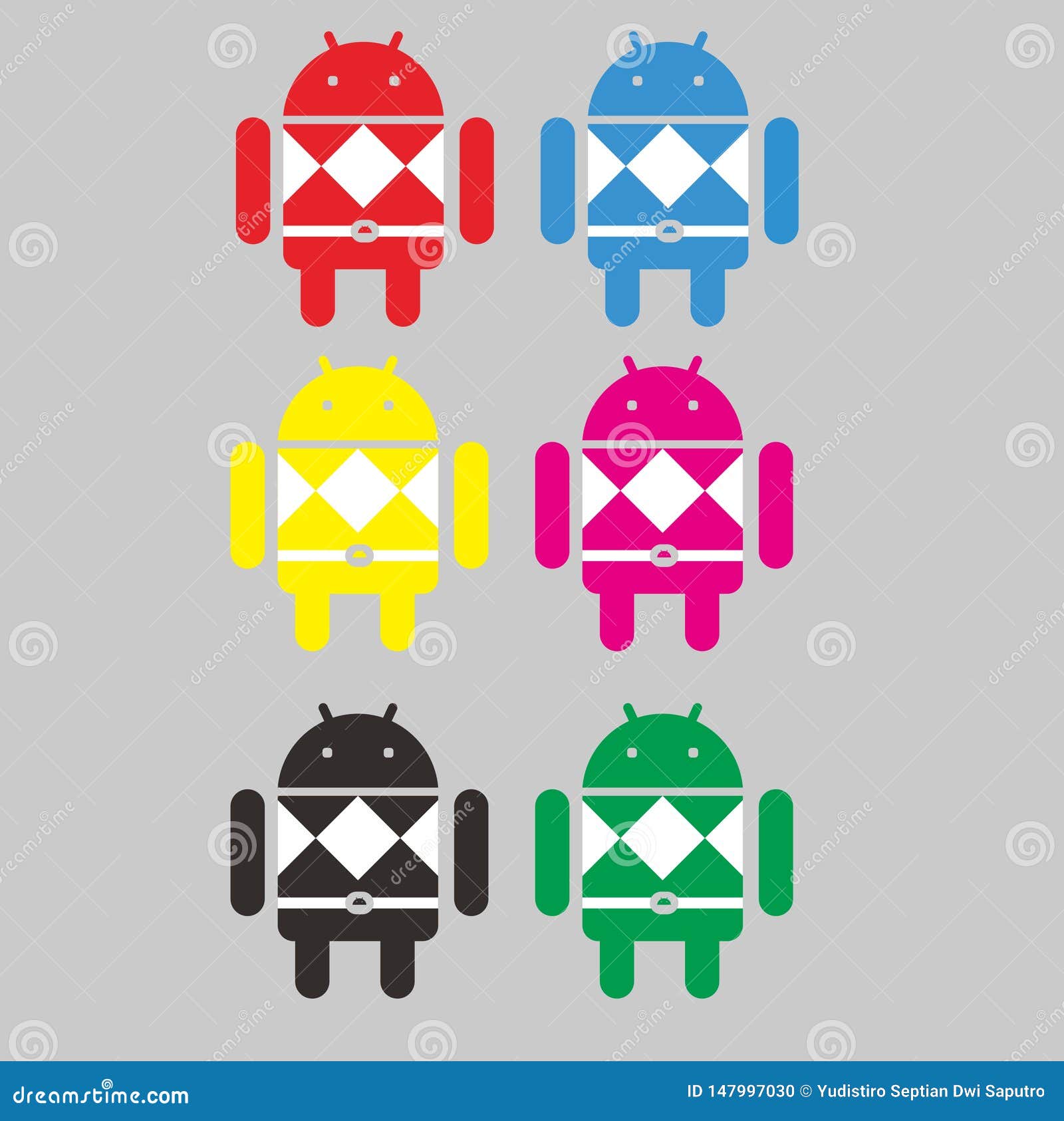 Android Icon Range Style Full Package Editorial Image - Illustration of ...
