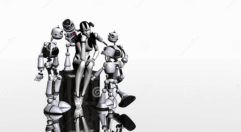 Android leader stock illustration. Illustration of power - 4334191