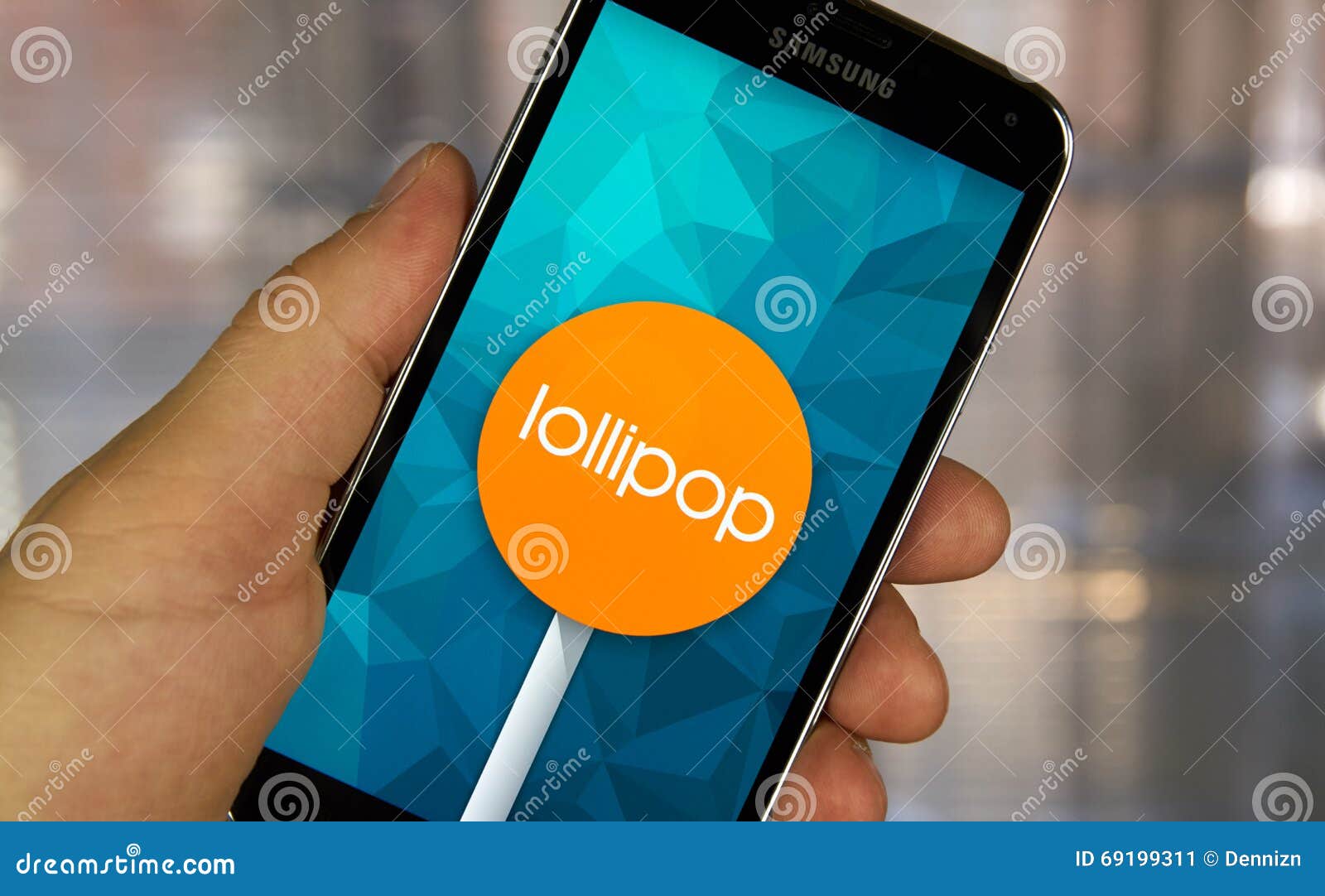 Android lollipop OS logo editorial photo. Image of samsung - 69199311