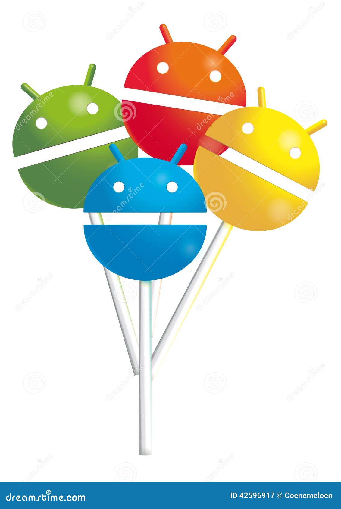 Android Lollipops editorial photography. Illustration of ebook - 42596917