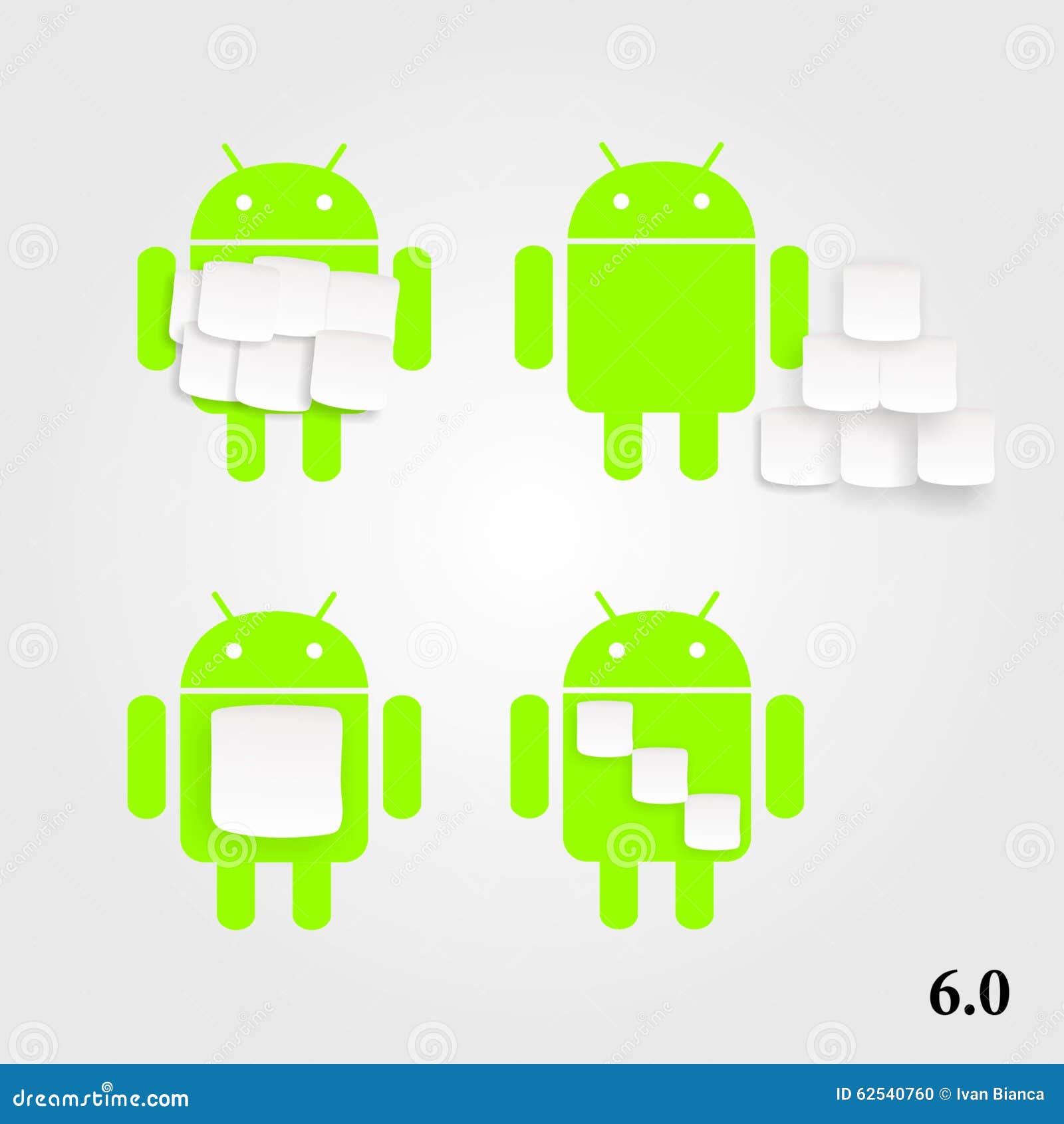 Android marshmallow editorial image. Illustration of android - 62540760