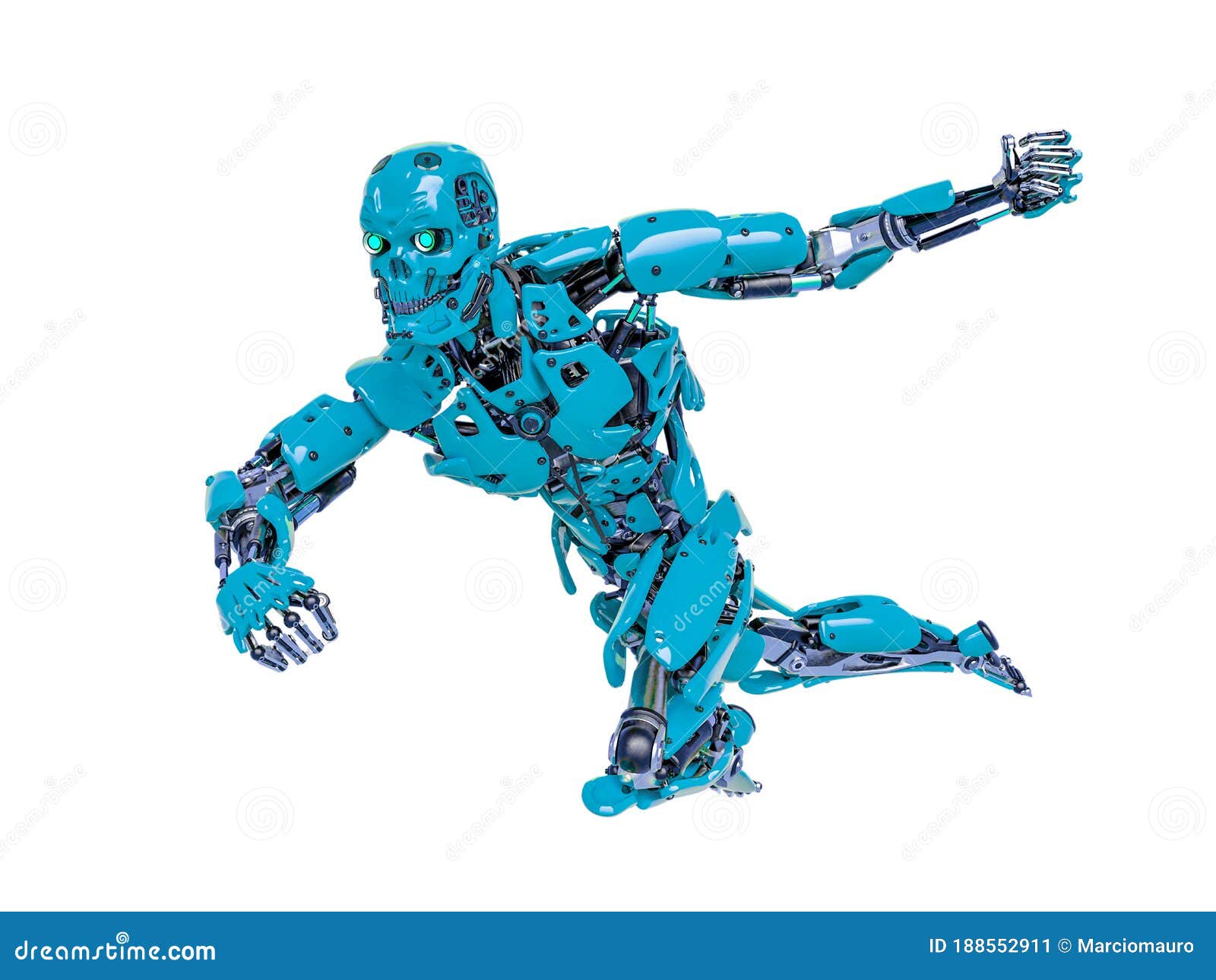 Android mega punch stock illustration. Illustration of fighter - 188552911