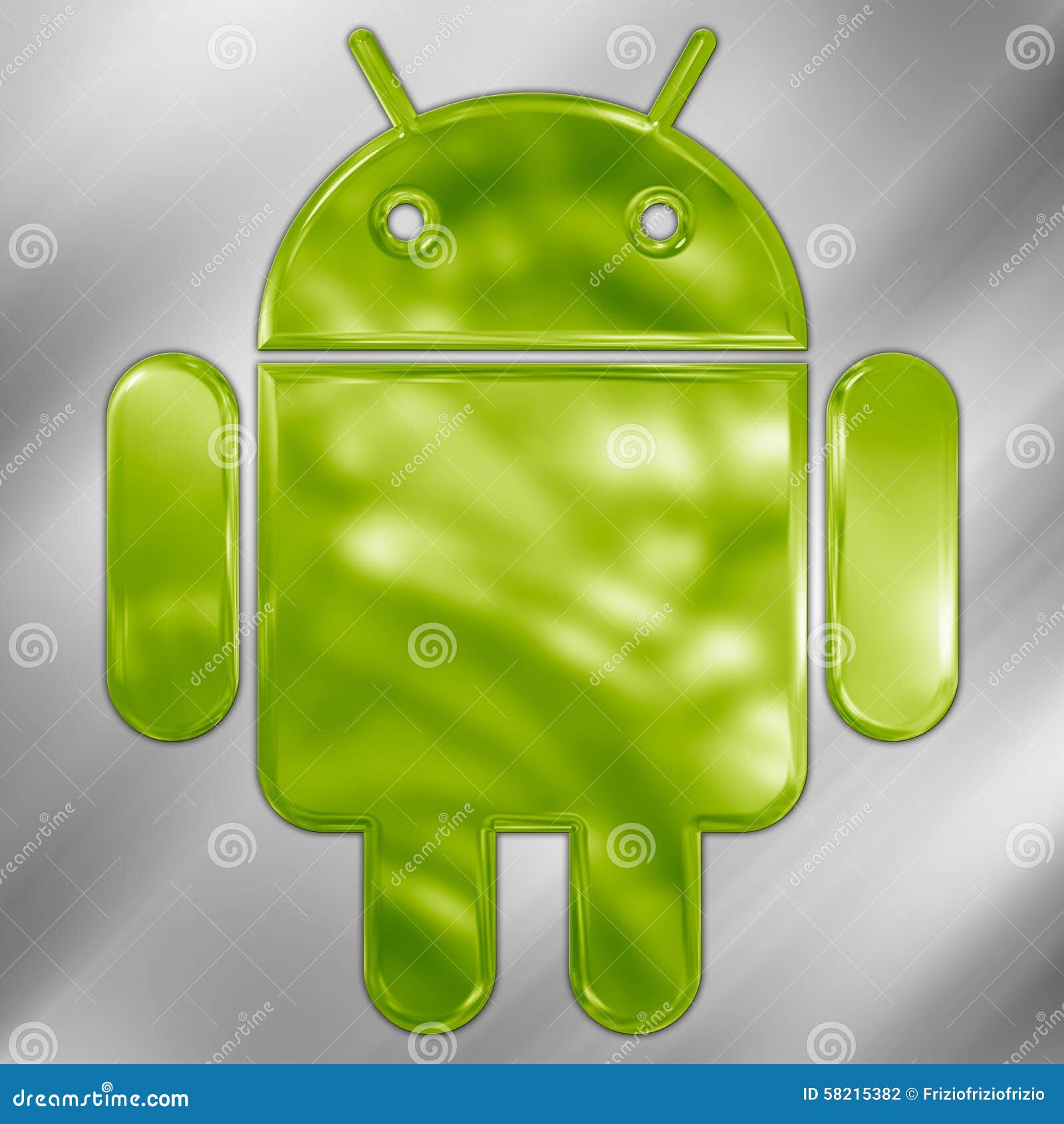 Android metallic logo editorial photography. Illustration of metallic ...