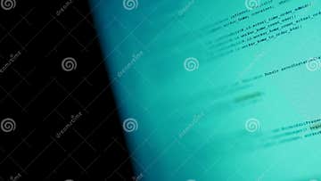 Android Mobile Development. Application Source Code on Notebook Green Screen Background ...