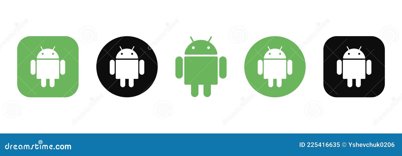 Android Mobile Phone Icon With Social Media Icons Vector Illustration ...