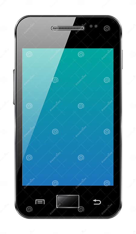 Android mobile phone stock vector. Illustration of touchscreen - 27600268