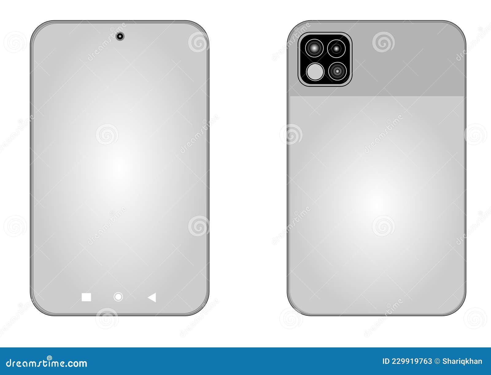 Android Mobile Phone Handset Graphics Illustration Vector EPS File ...