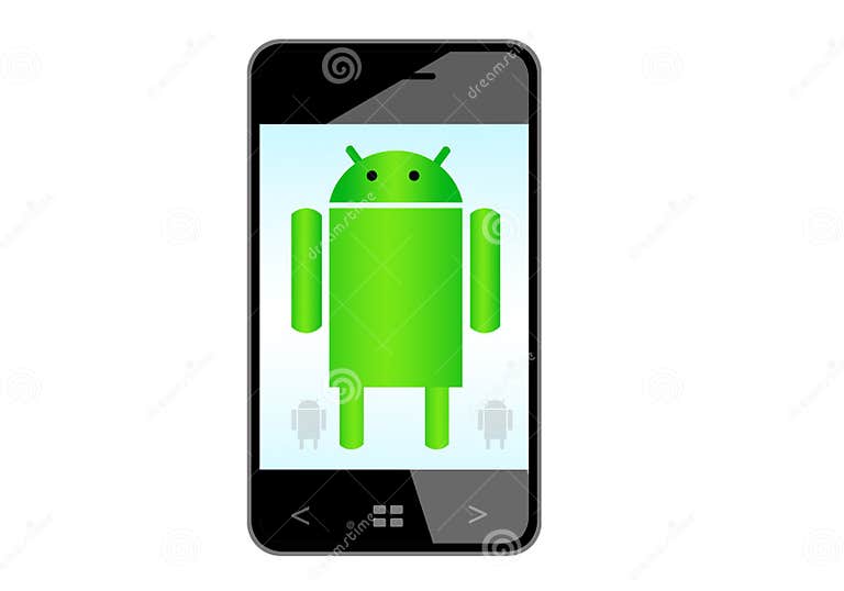 Android Mobile Phone editorial stock image. Illustration of clip - 61644969