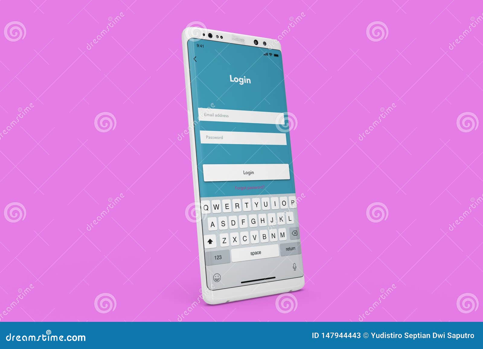 Android Mockup Simple Login Wireframe Stock Image | CartoonDealer.com ...
