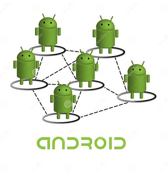 Android network editorial image. Illustration of media - 23439855
