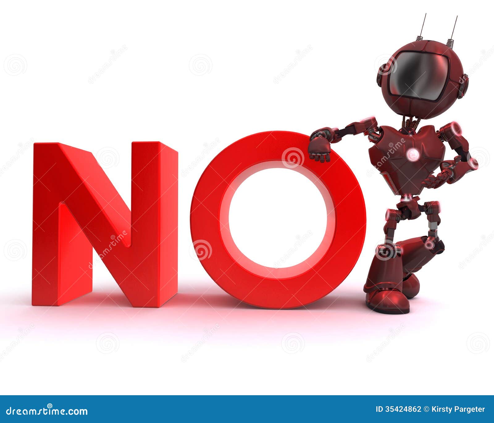 Android with no sign stock illustration. Illustration of negative ...