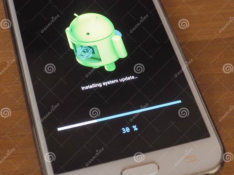 Android OS Installing System Update Editorial Photography - Image of ...