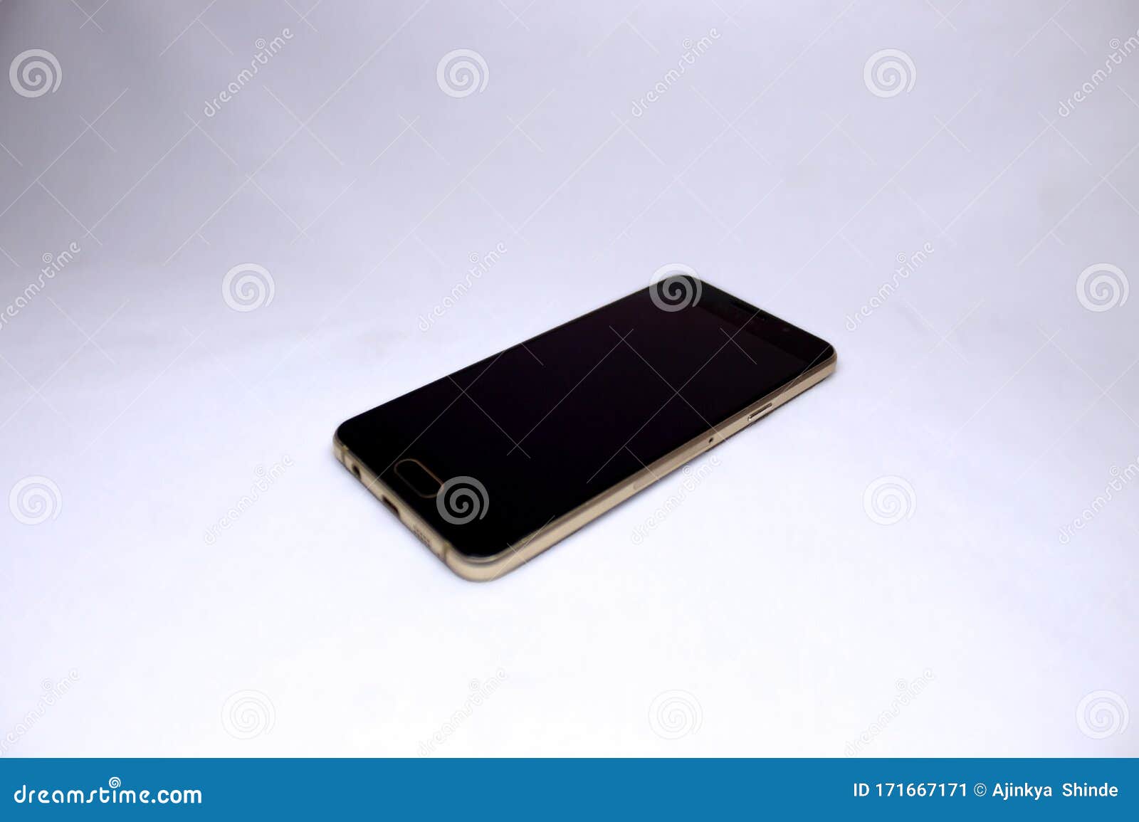 Android Phone with Gold Body Stock Image - Image of android, heavy ...
