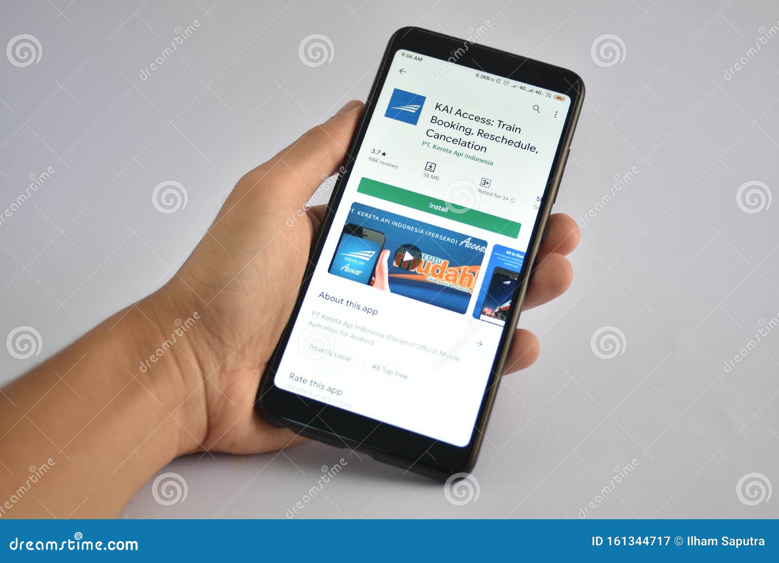 The Android Phone with KAI Access App on the Screen Editorial ...