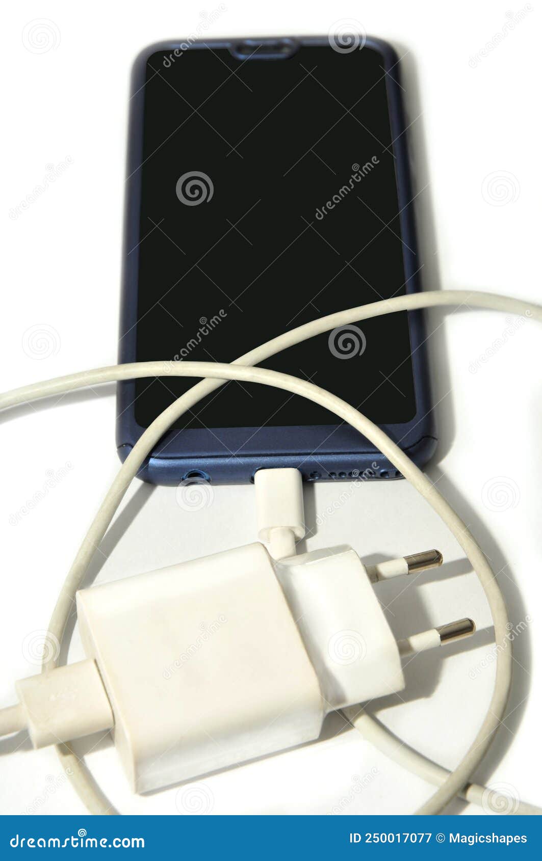 Android Phone and USB Charger Type C Stock Image - Image of holding ...