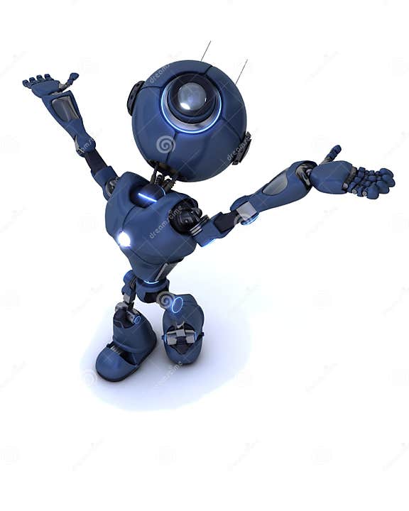 Android Reaching Up To the Sky Stock Illustration - Illustration of ...