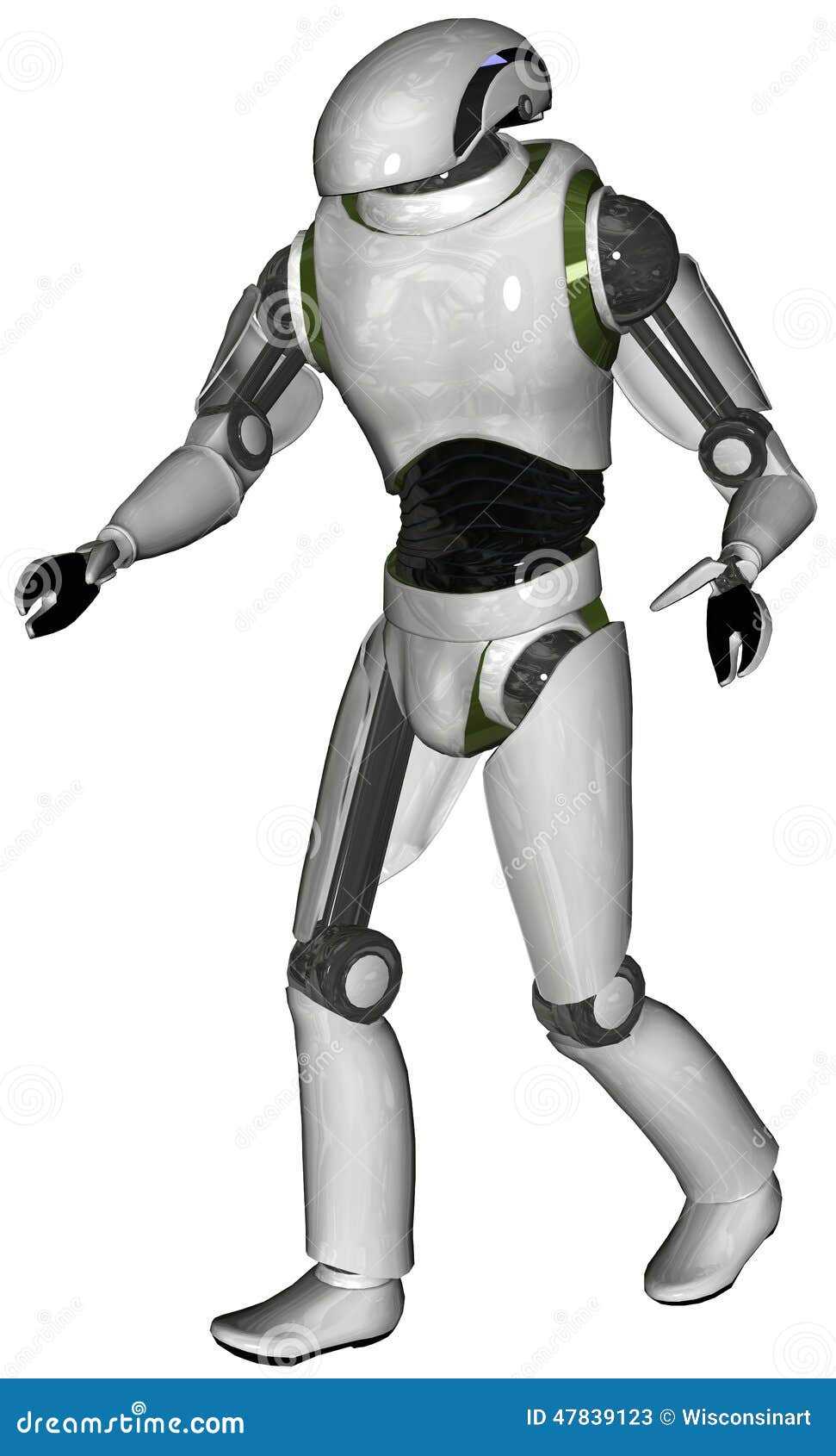 Android Robot Cyborg Illustration Isolated Stock Illustration ...