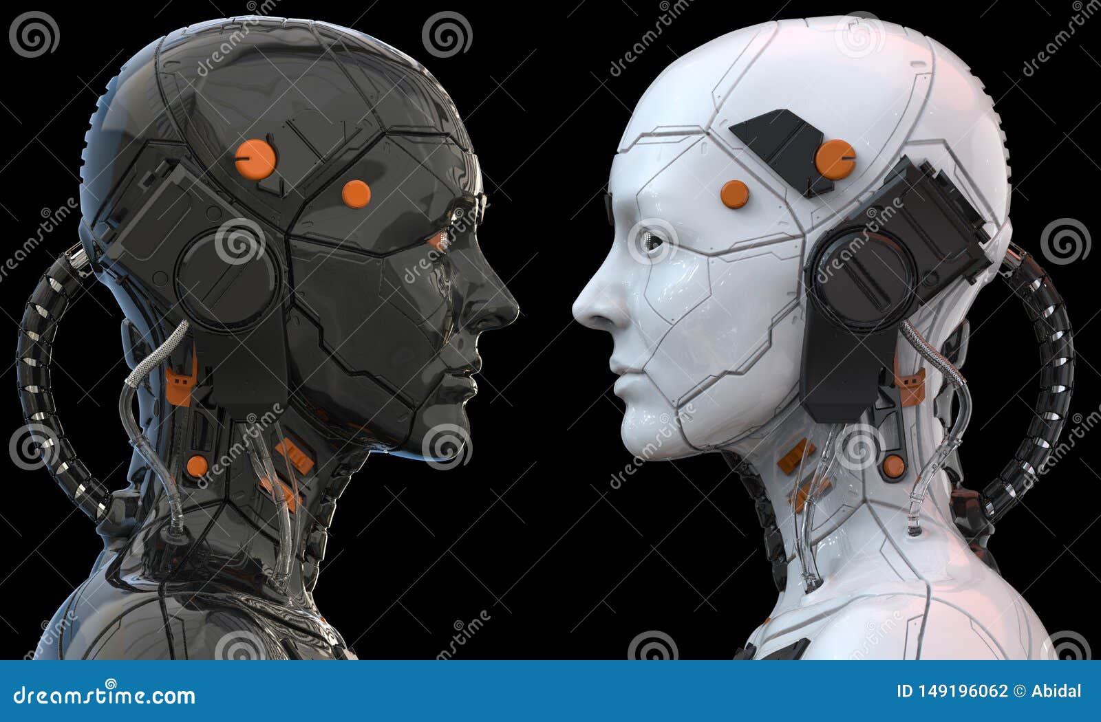 Android Robot Cyborg Woman Humanoid - 3d Rendering Stock Illustration ... Android Robot Cyborg Woman Humanoid - 3d Rendering Stock Illustration ...
