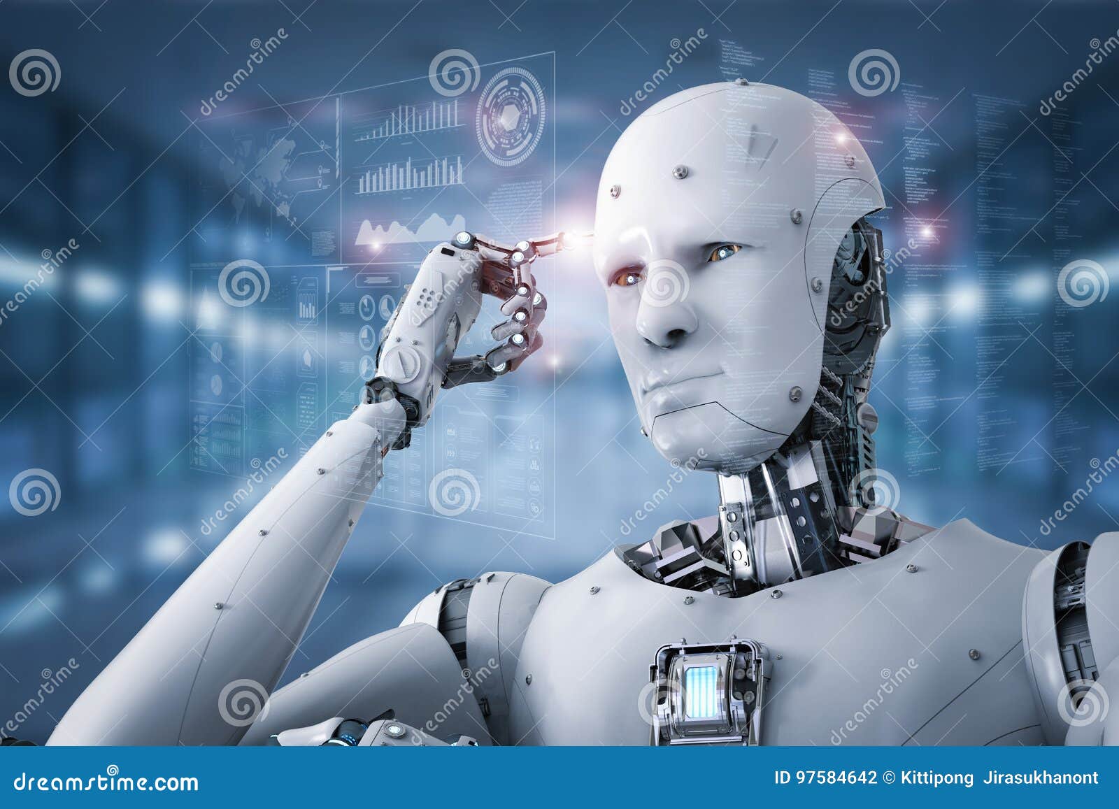 Android Robot Thinking Royalty-Free Stock Photo | CartoonDealer.com ...