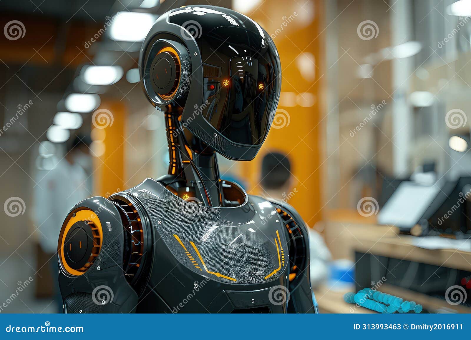 An Android S Eyes, Glistening with Artificial Intelligence and ...