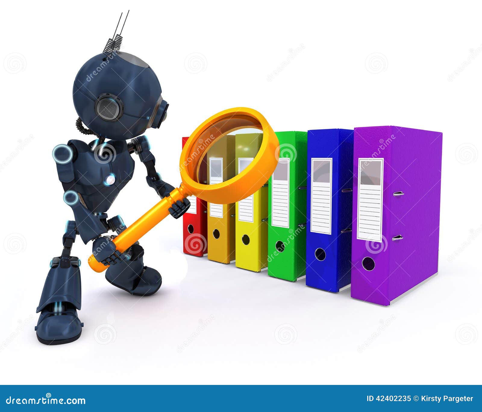 Android searching files stock illustration. Illustration of magnify ...