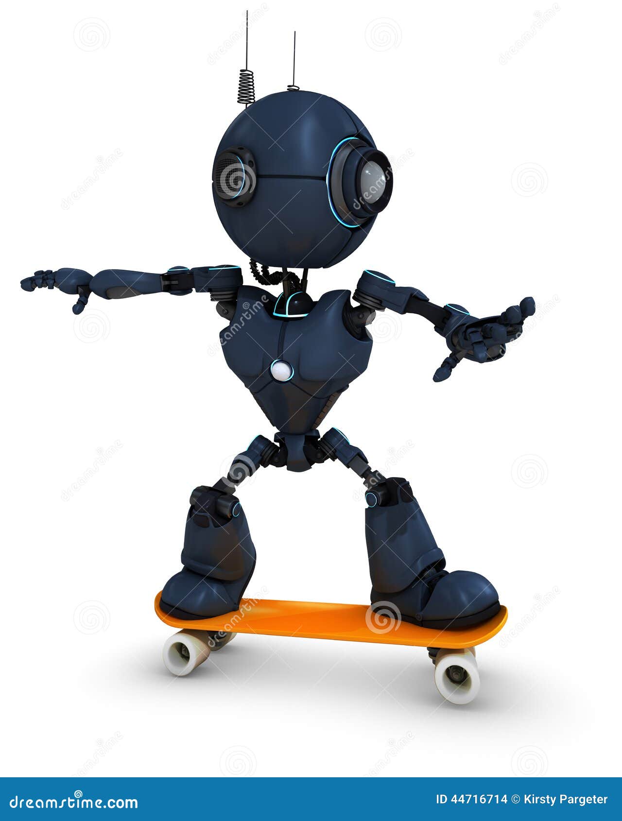 Android skateboarder stock illustration. Illustration of sport - 44716714