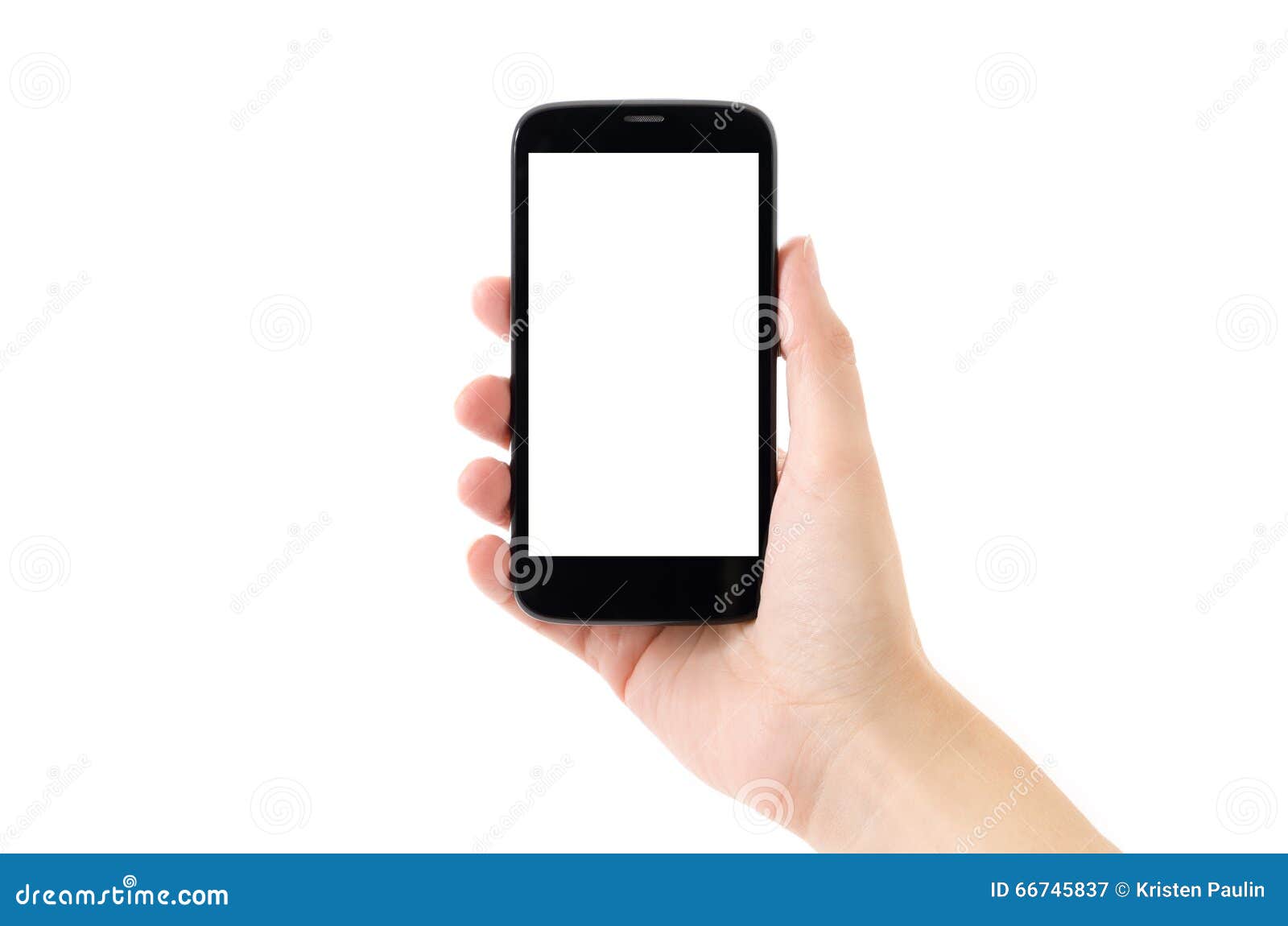 Android Smart Phone on White Background Stock Image - Image of ...