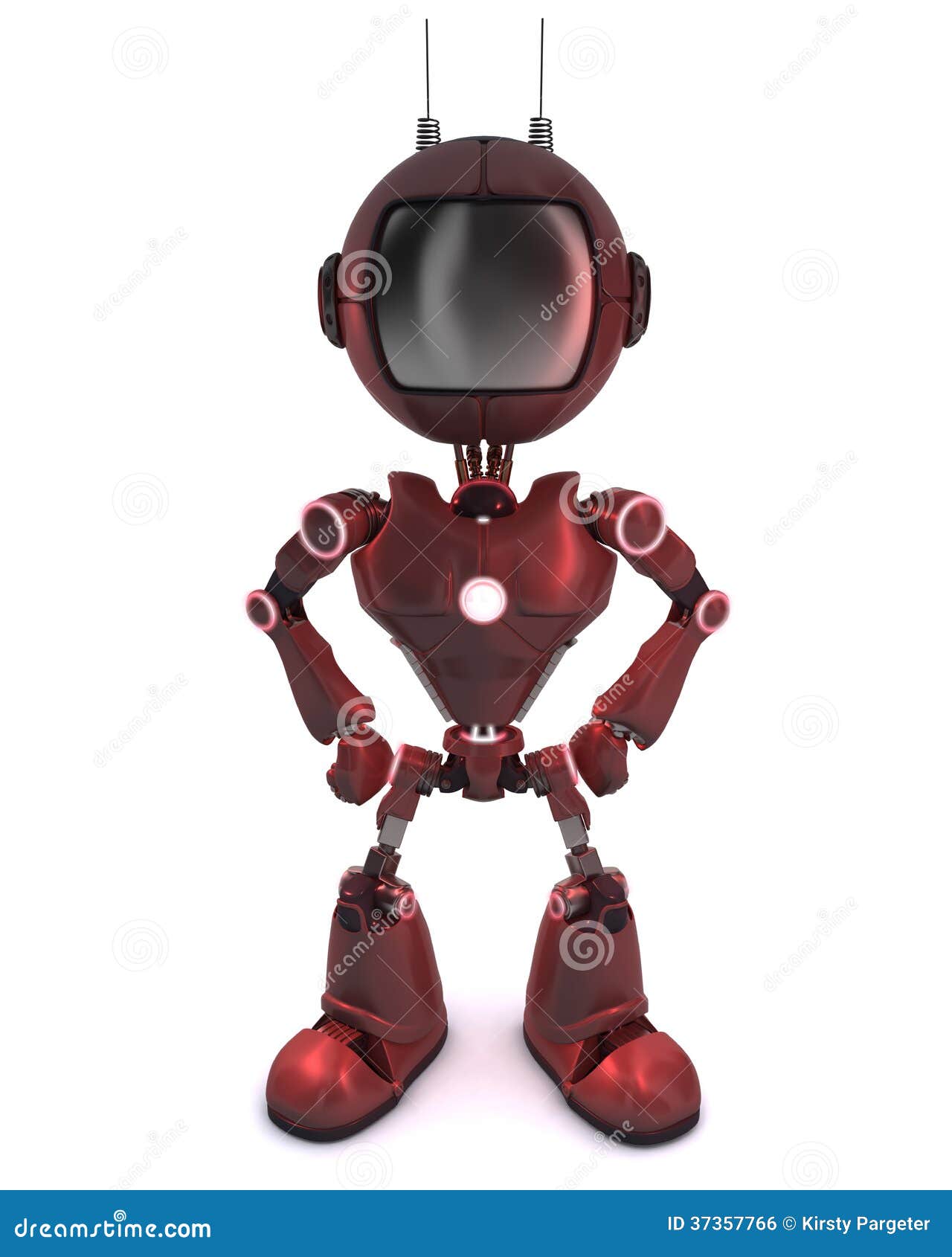 Android standing guard stock illustration. Illustration of stand - 37357766