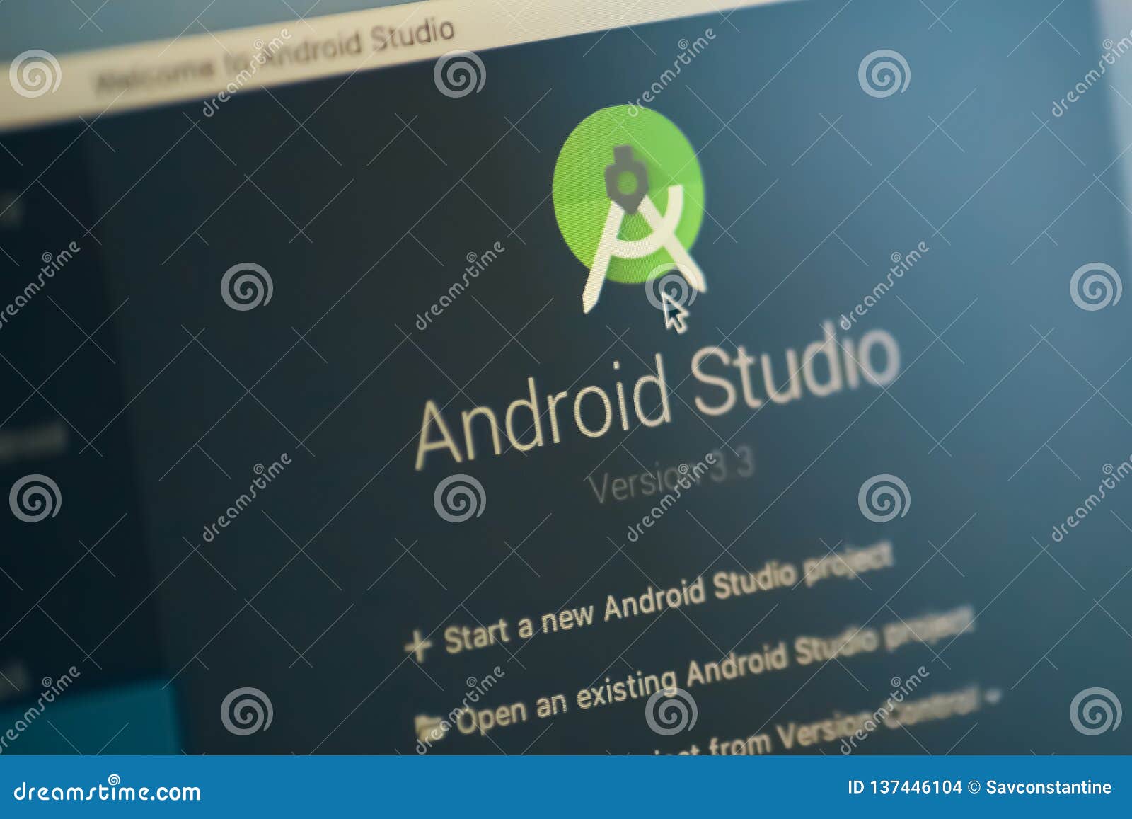 Android studio. editorial stock image. Image of android - 137446104