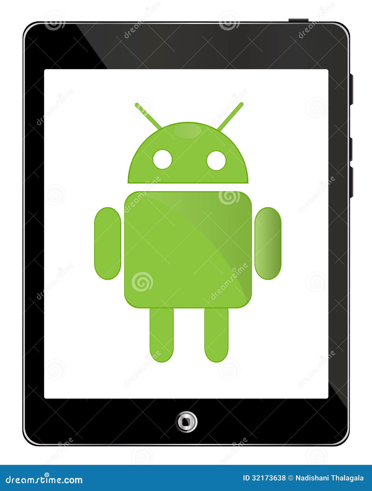 Android Tablet Cartoon Vector | CartoonDealer.com #20489255