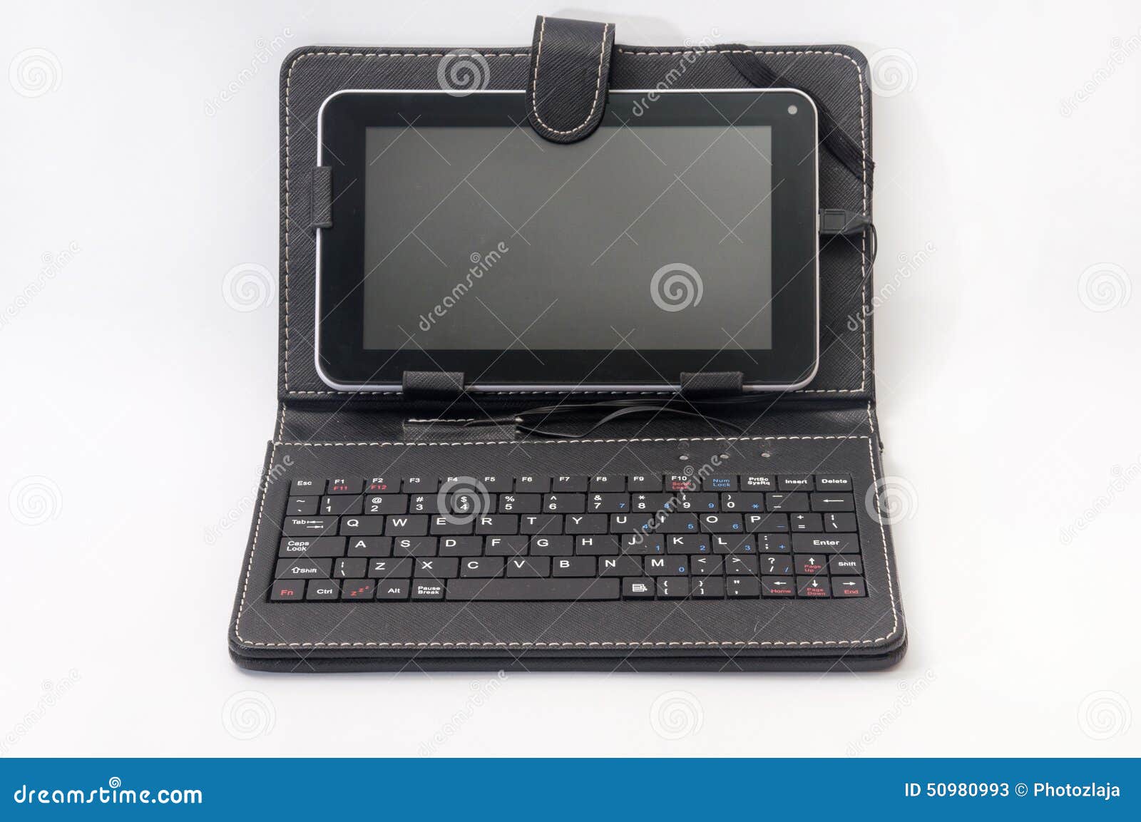 Android Tablet with a Keyboard Stock Image - Image of background, data ...