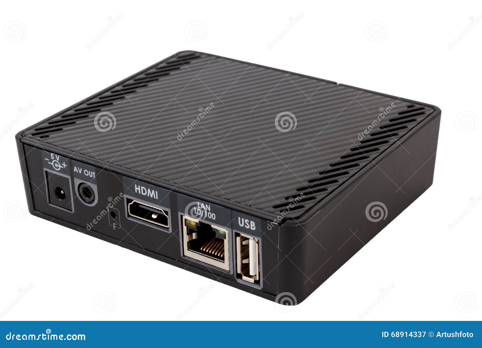 Android TV set top box stock image. Image of definition - 68914337