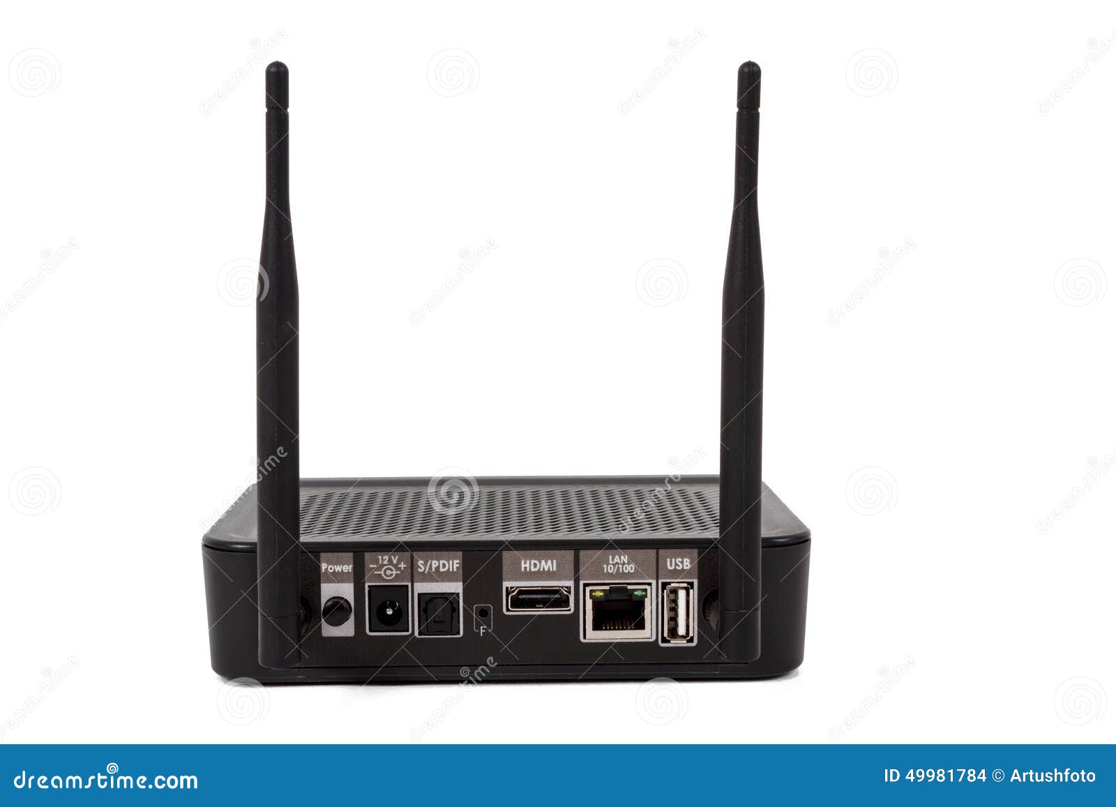 Android TV Set Top Box Receiver Stock Photo - Image of electronic ...