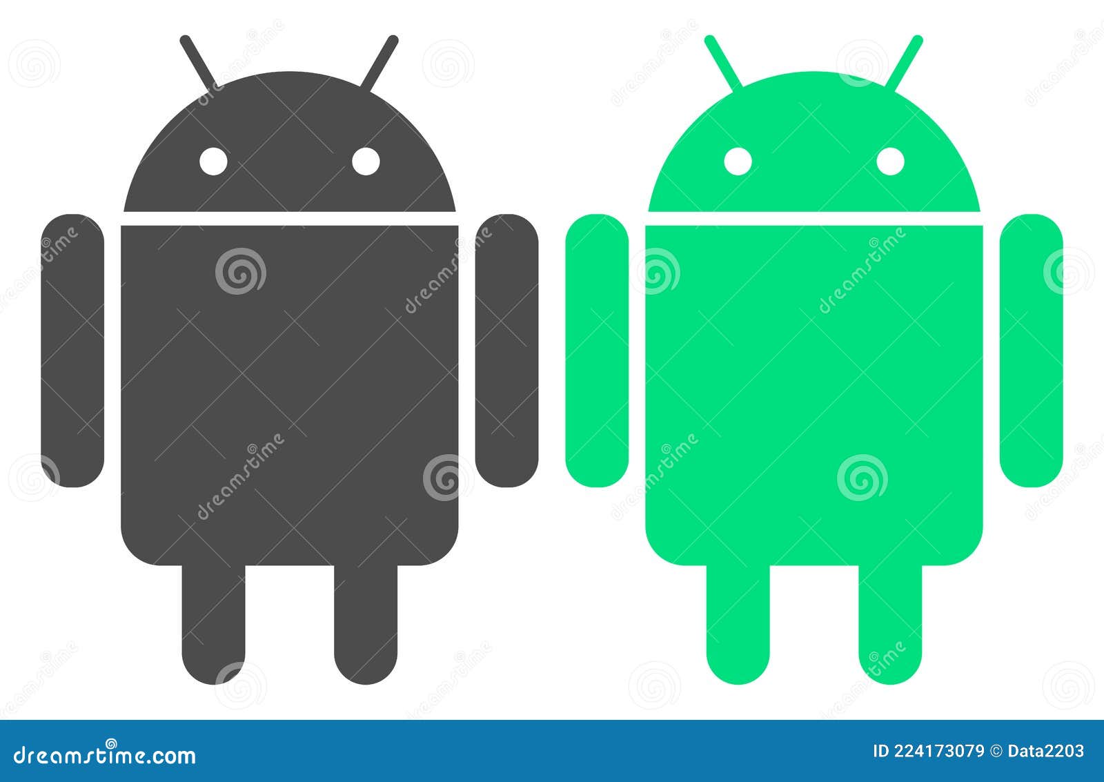 Android vector logo editorial stock image. Illustration of design ...