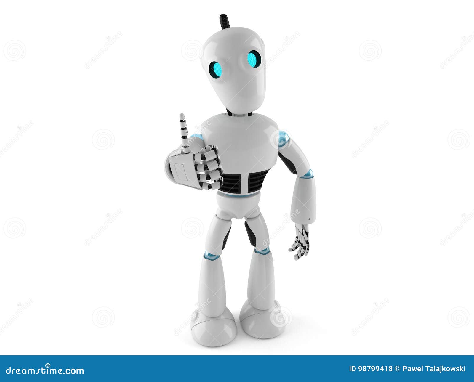 Android stock illustration. Illustration of toon, technological - 98799418