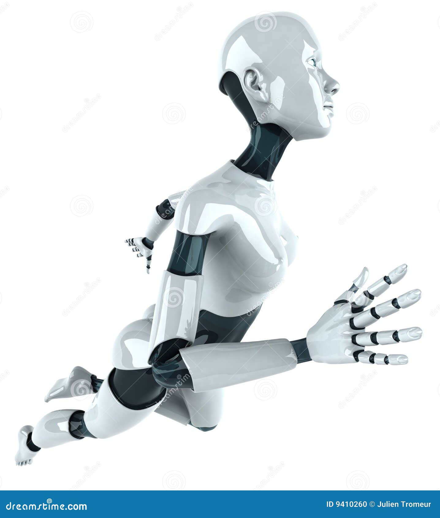 Android woman stock illustration. Illustration of future - 9410260