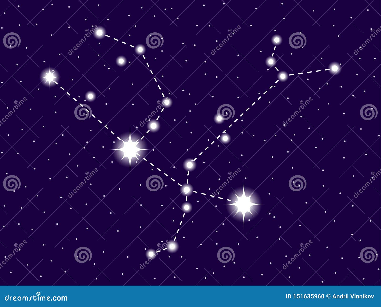 Andromeda Constellation. Starry Night Sky. Space Objects, Galaxy Stock ...