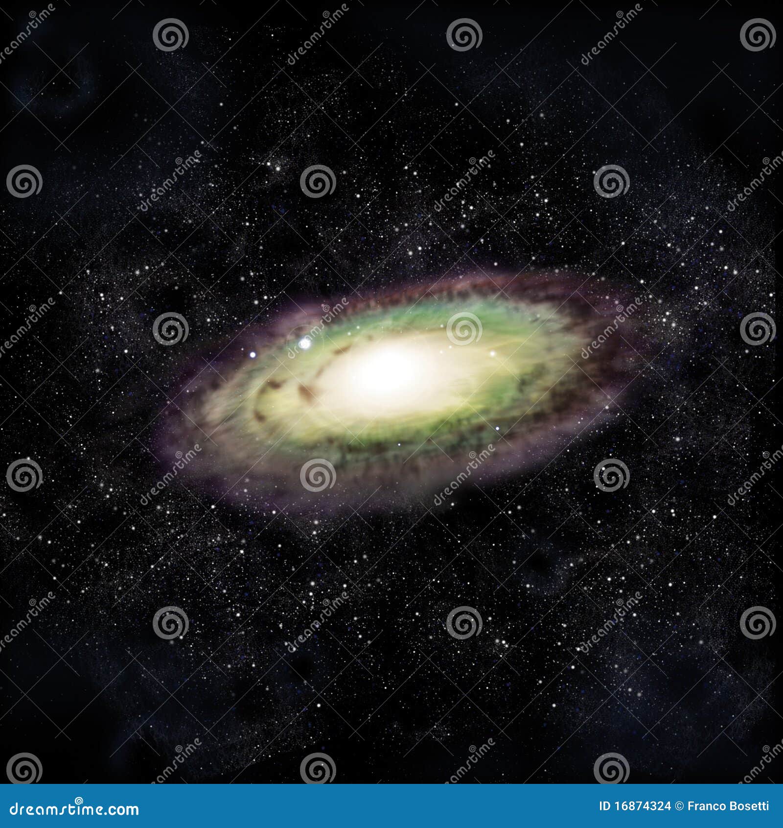 Andromeda Galaxy stock illustration. Illustration of telescope - 16874324