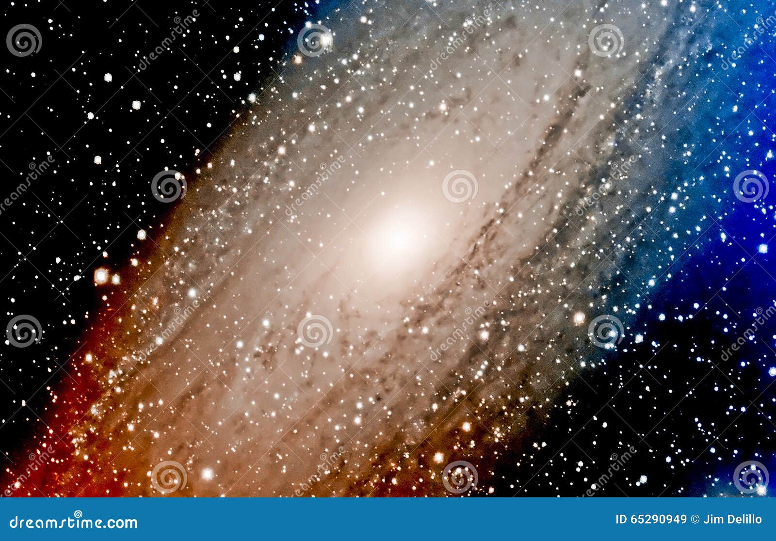 Andromeda galaxy stock image. Image of orange, astrology - 65290949