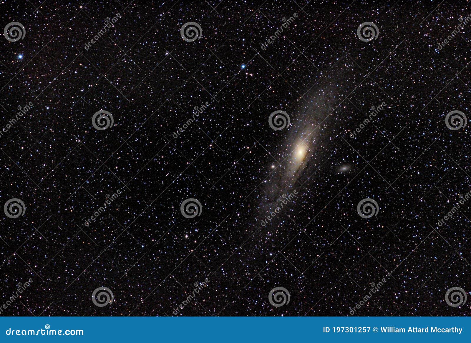 Andromeda Galaxy M110 stock image. Image of science - 197301257