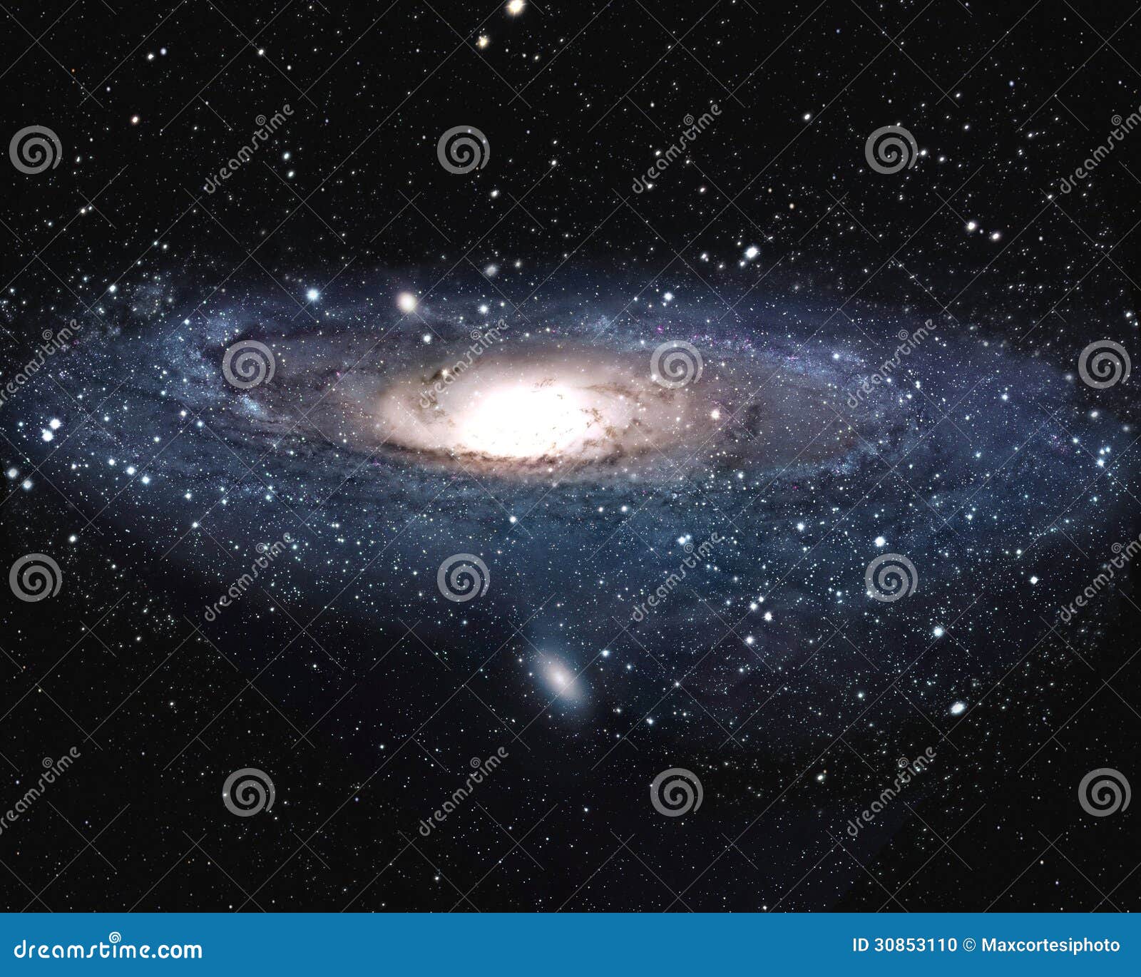 The Andromeda Galaxy, Also Known As Messier 31 Royalty-Free Stock Photo ...