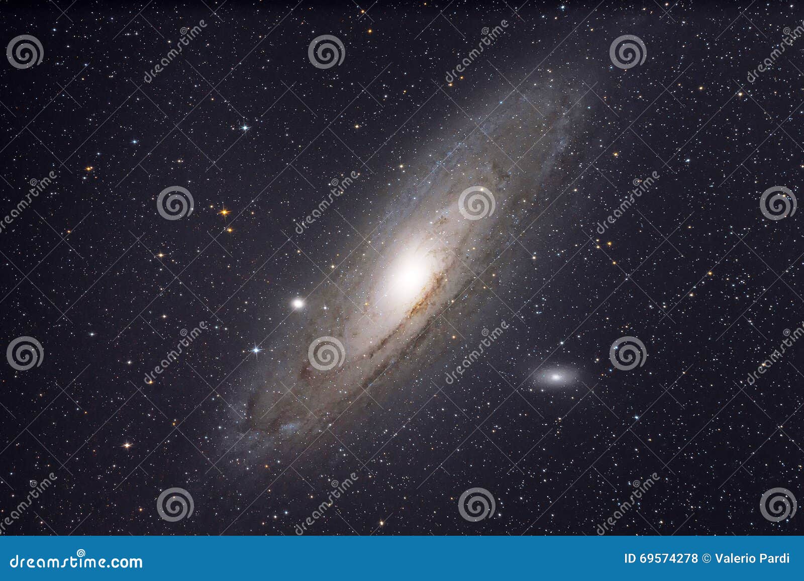 Andromeda galaxy stock photo. Image of nature, blackhole - 69574278