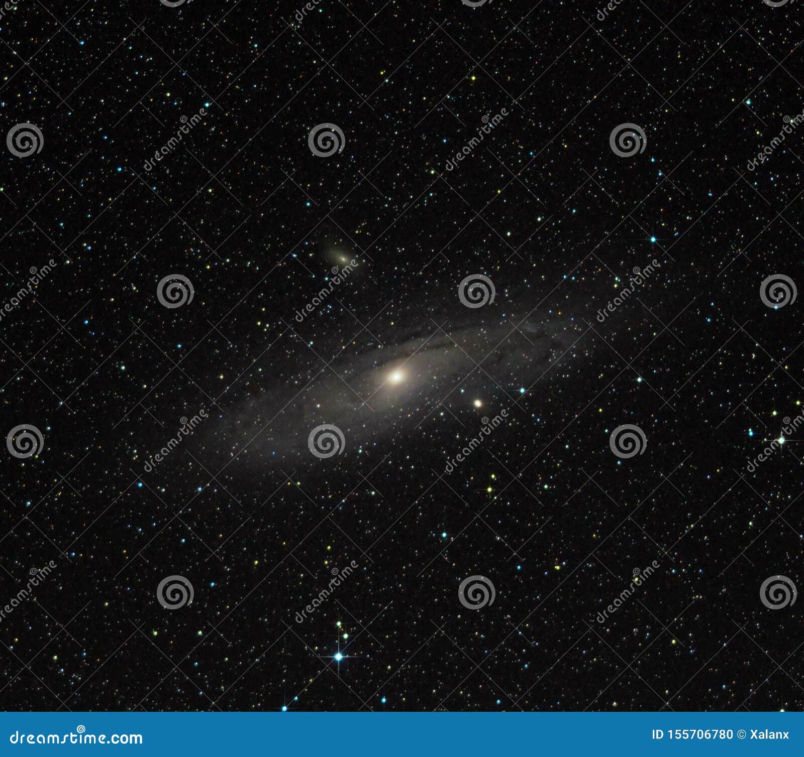 Andromeda Galaxy stock photo. Image of dark, darkness - 155706780