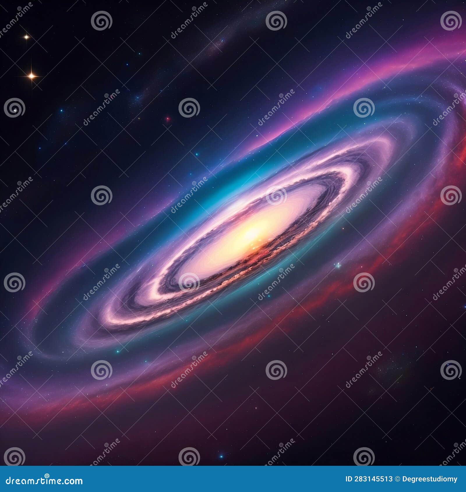 Andromeda Galaxy in Space. Generative AI. AI Stock Illustration ...